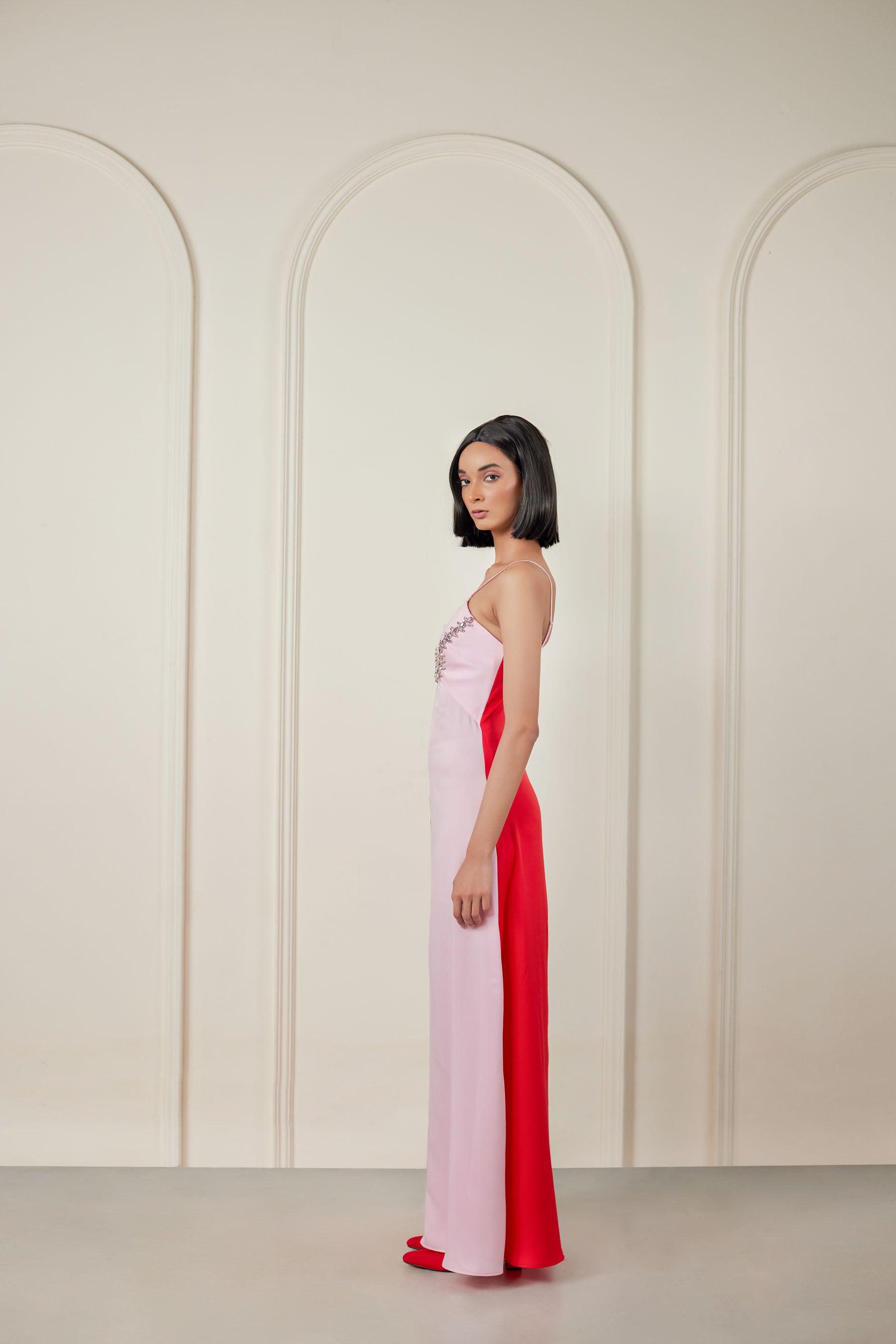 Buy Long Satin Dress For Women Online| The RealB